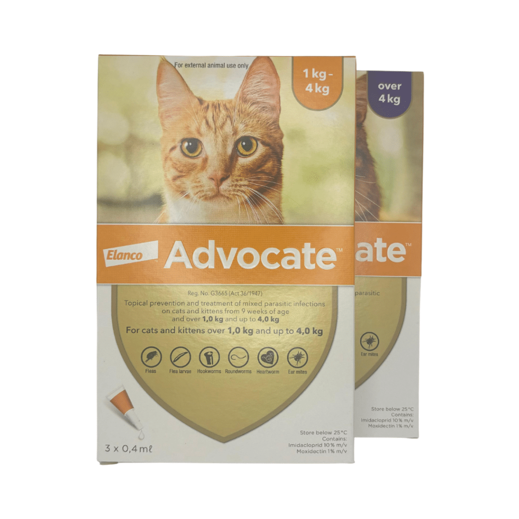 Advocate Spot-On for Cats Over 4kg (3 Pipette's) Purple - Vet Products ...