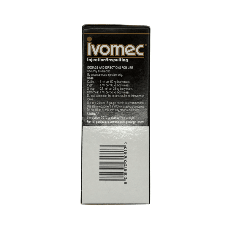 Ivomec 1% Injectable Antiparasitic for Cattle, Sheep, Pigs and ...