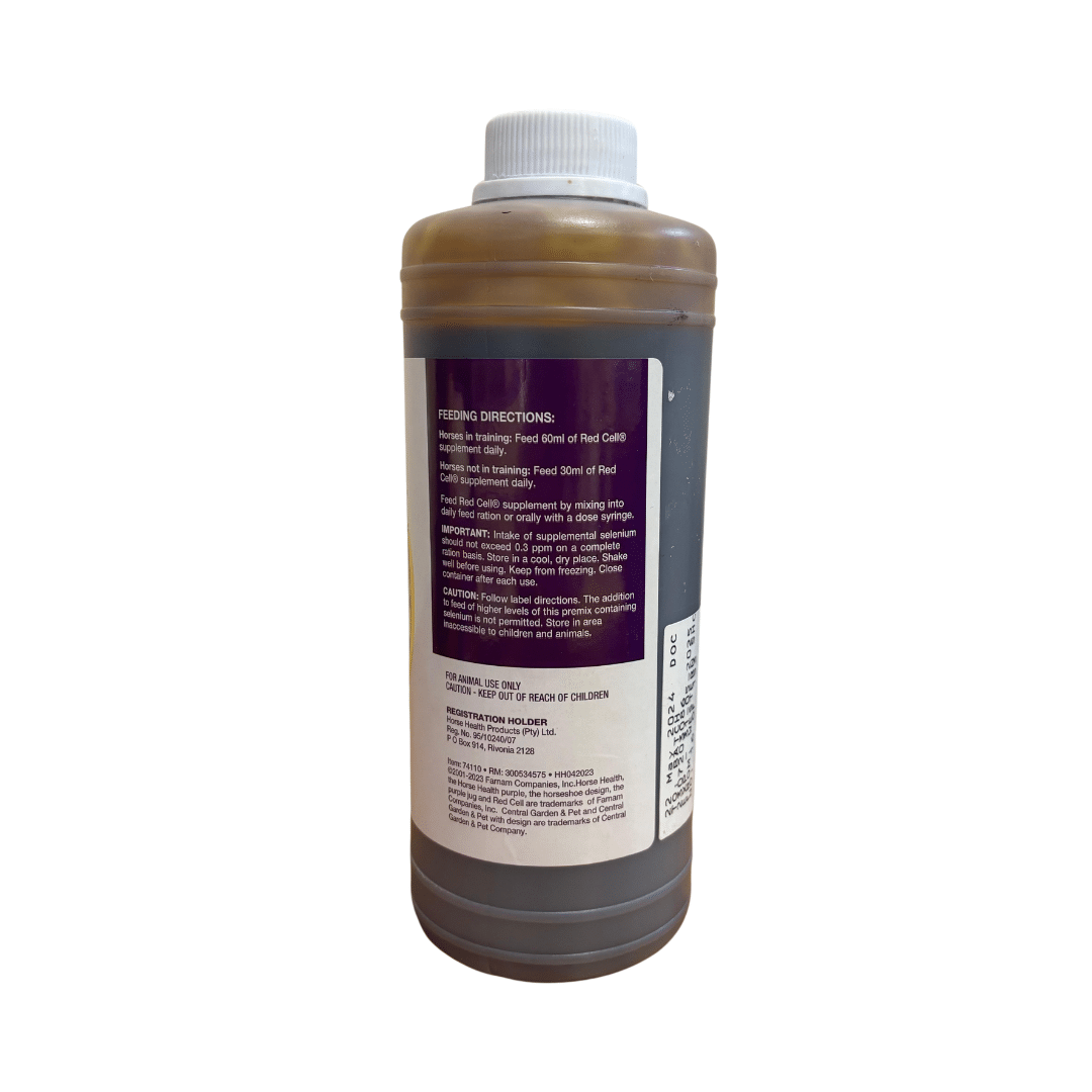 Red Cell Vitamin-Iron-Mineral Supplement for Horses (1 Litre) - Vet ...
