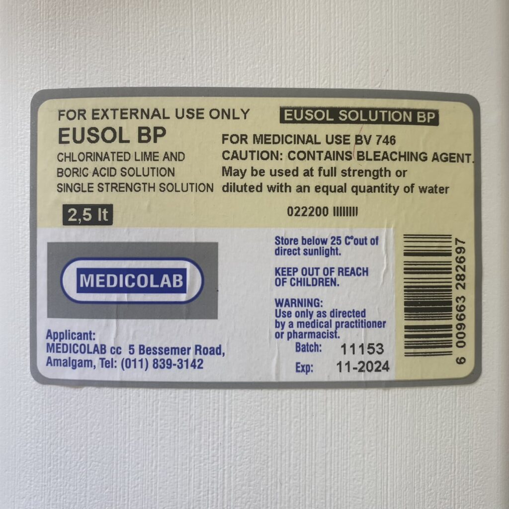 Eusol BP Veterinary Wound Cleanser (2.5Lt) - Vet Products Online