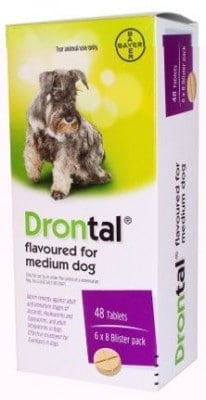 Drontal for Medium Dogs (48 Tablets) - Vet Products Online
