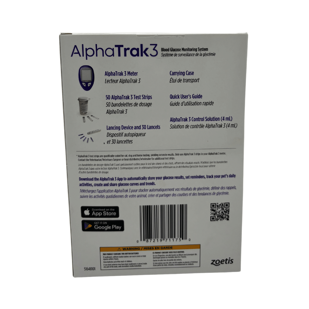 AlphaTrak 3 Blood Glucose Monitoring System - Starter Kit for Dogs ...