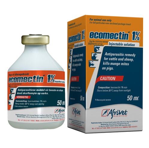 Ecomectin 1% Injectable Solution (50ml) - Vet Products Online