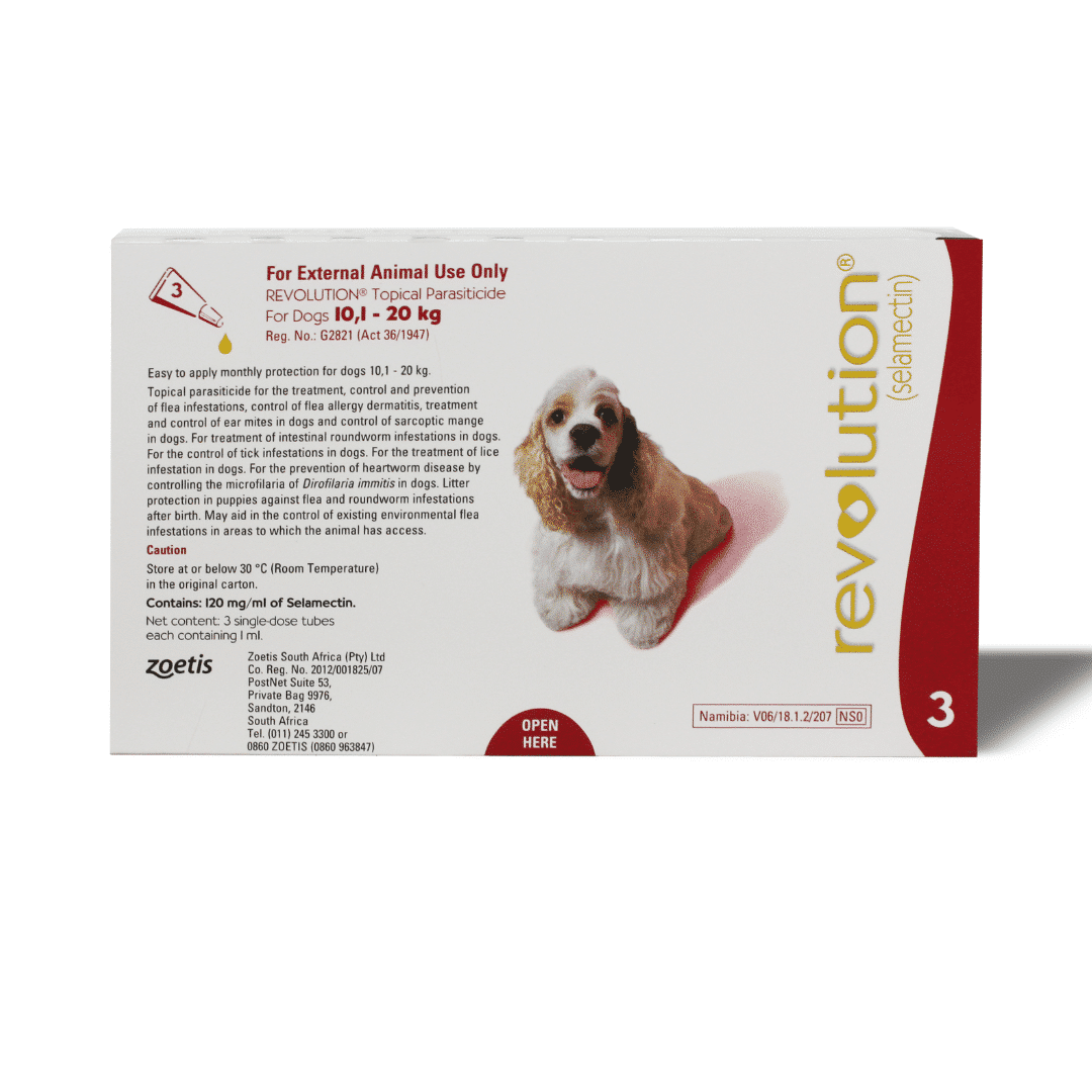 REVOLUTION 12% DOGS (1MLX3)10.1-20KG (RED) - Vet Products Online