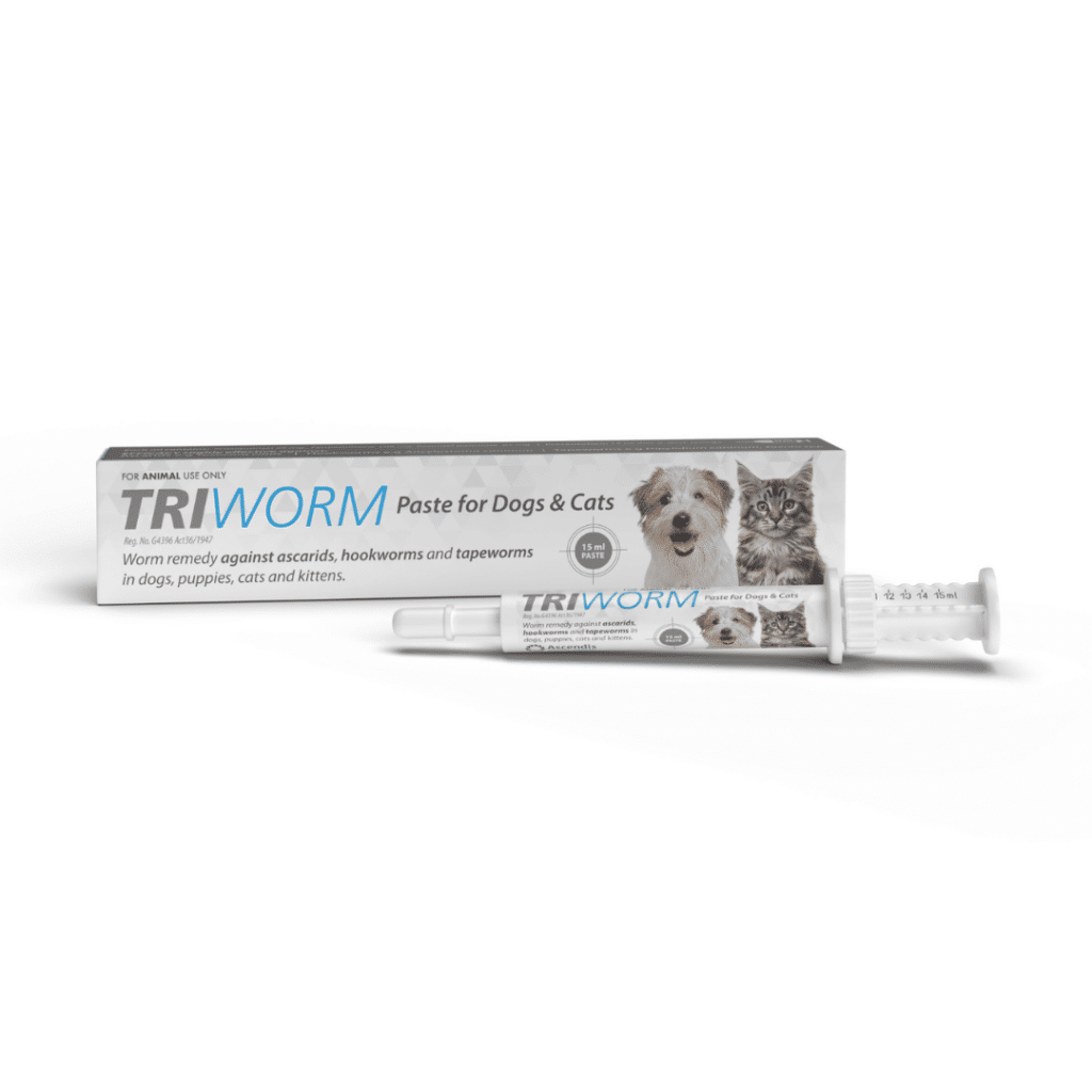 Triworm Deworming Paste for Dogs and Cats (15ml) - Vet Products Online