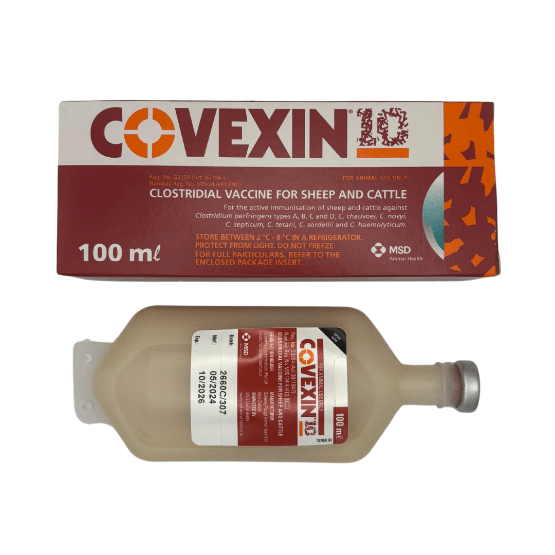 Covexin 10 Multiclostridial Vaccine for Cattle & Sheep (100ml) - Vet ...
